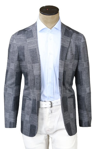 KNT by Kiton Grey Checked Sport Jacket – Riflessi