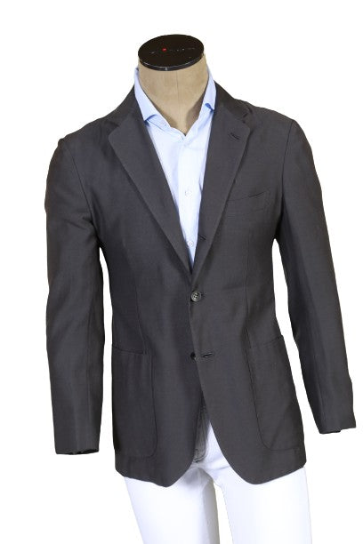 Kiton Grey Solid Cotton Sport Jacket – Riflessi